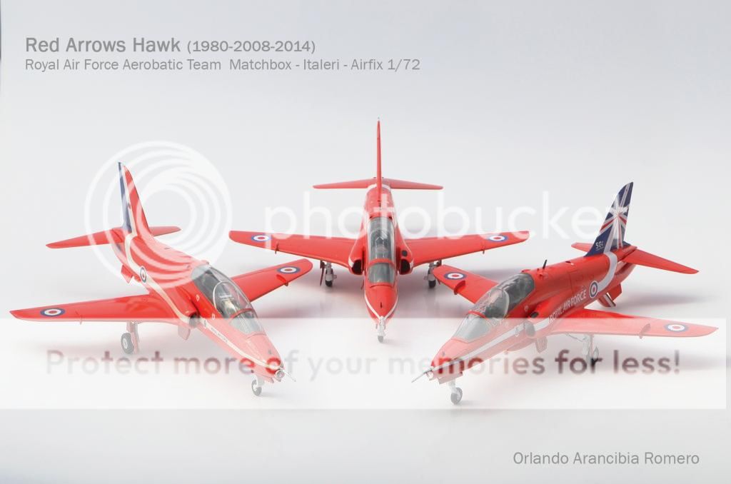 RAF Red Arrows Hawks through time (1/72 Matchbox - italeri -Airfix ...